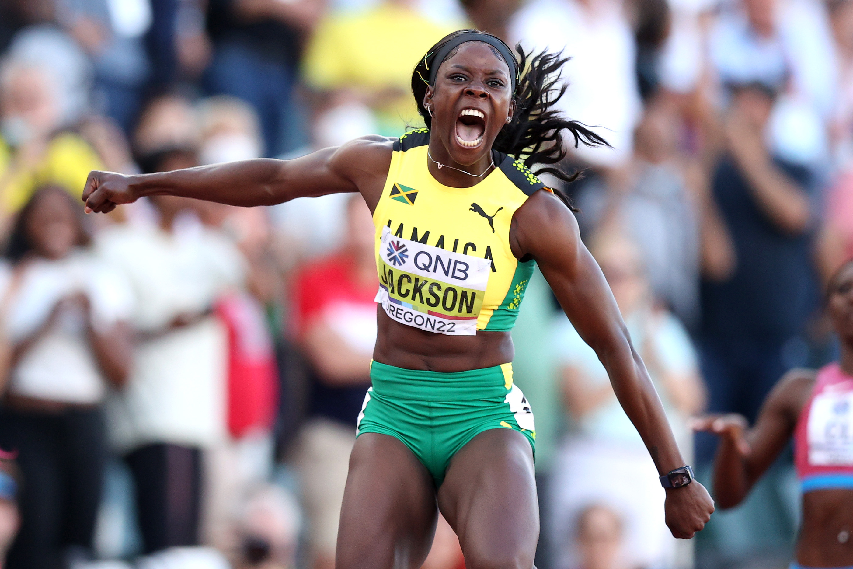 Shericka Jackson pulls out of 200m race at Olympics – NBC Chicago