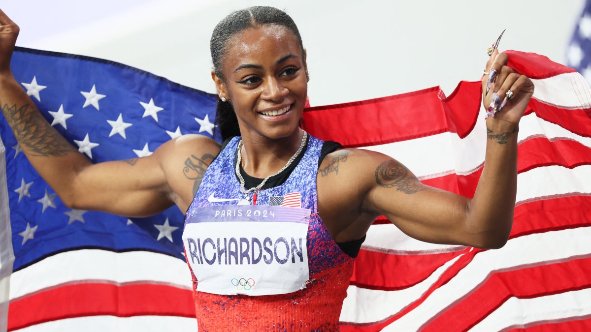 Sha’Carri Richardson wins silver in women’s 100m at 2024 Olympics – NBC ...