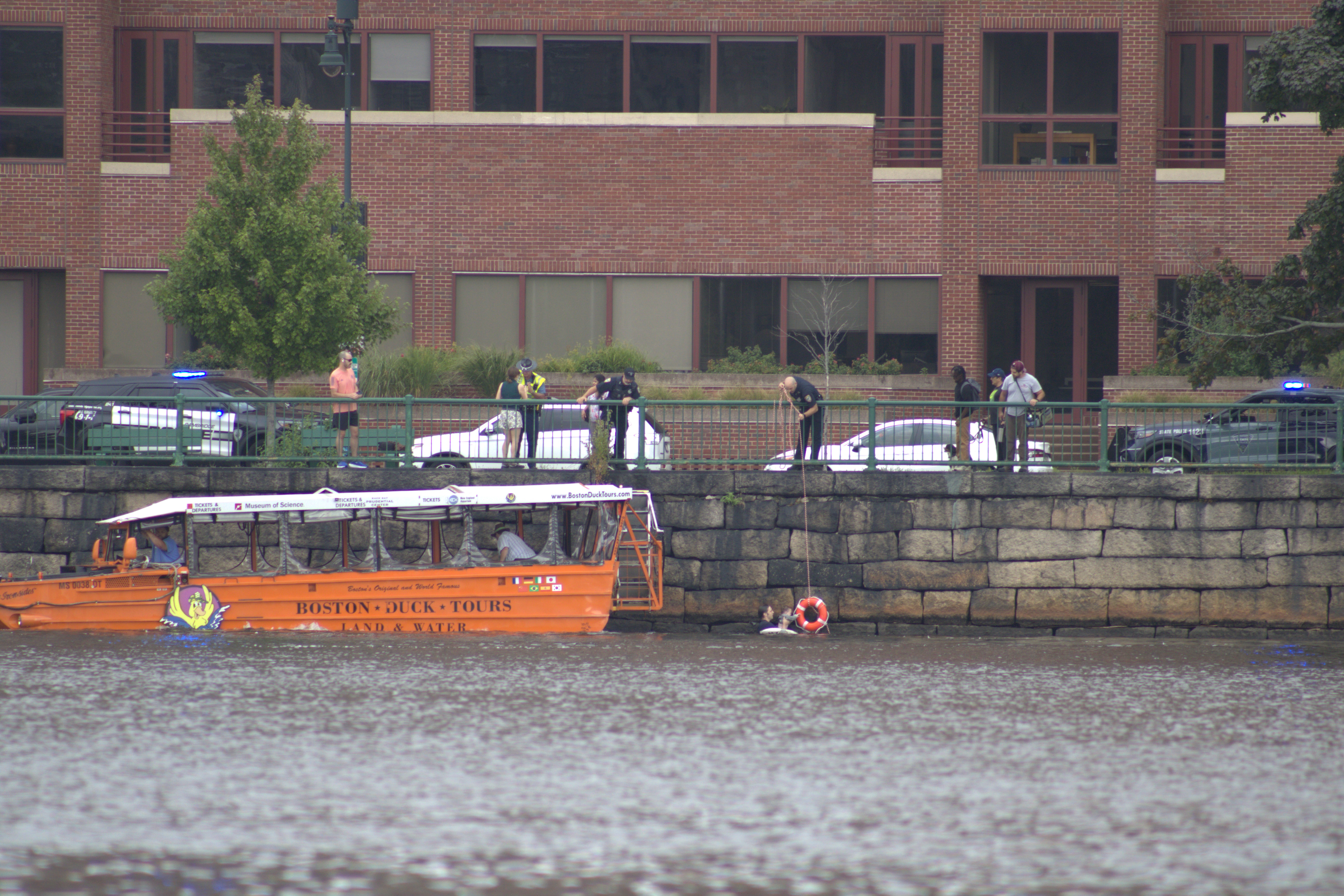 Cambridge, MA duck boat rescue in Charles River Monday: PHOTOS – NBC ...
