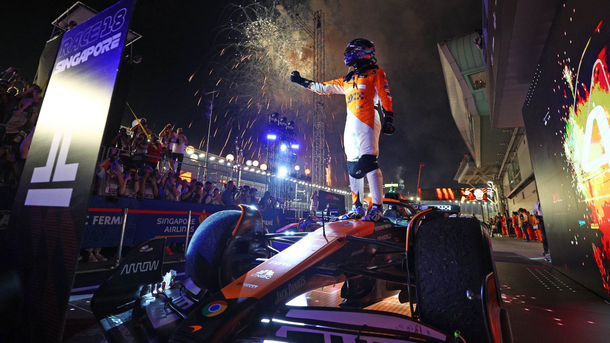Lando Norris wins Singapore GP to cut Max Verstappen’s F1 lead – NBC ...
