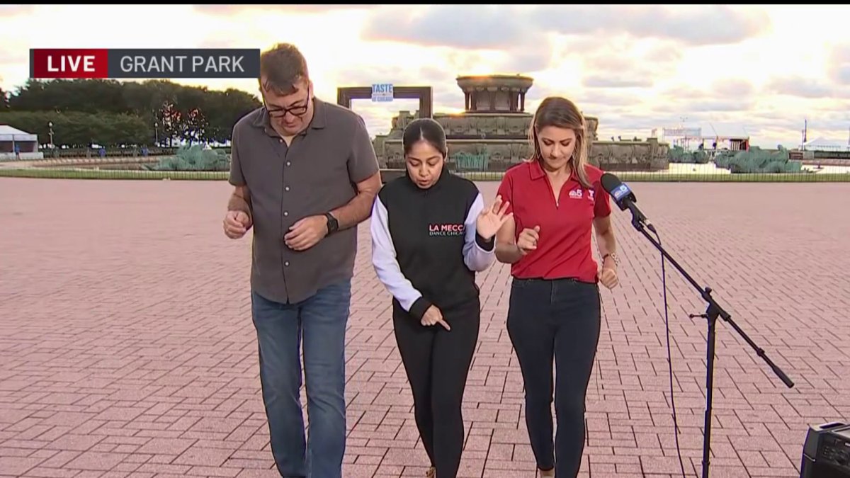 NBC 5’s Jenn Schanz, George Mycyk learn to dance at Taste of Chicago ...