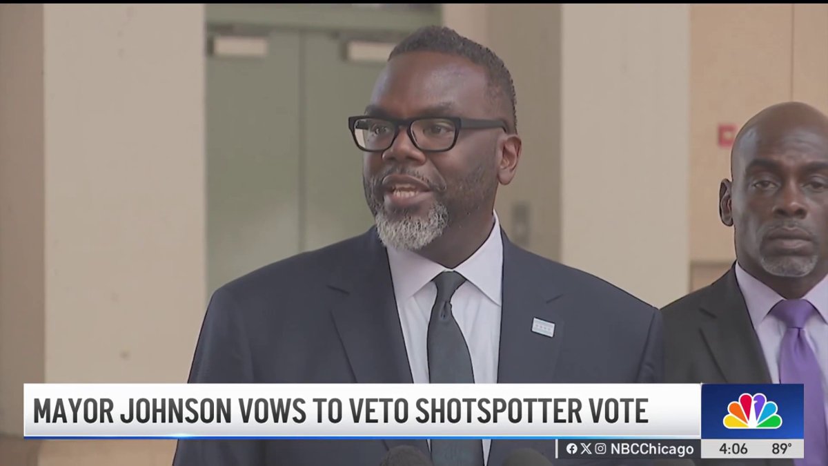 Mayor Johnson vows to veto vote on ShotSpotter – NBC Chicago