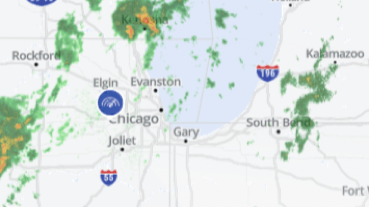 Chicago weather radar: Track rain moving into Northeast Illinois – NBC ...
