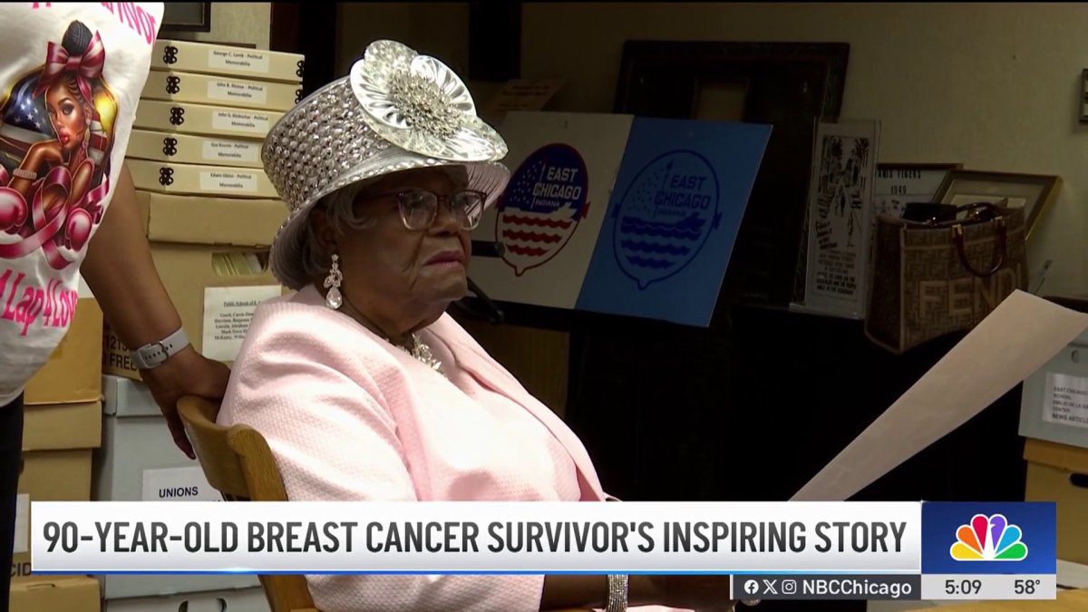 Elderly breast cancer survivor walking to raise awareness in Northwest ...