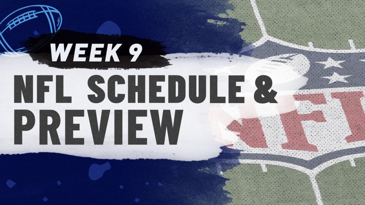 Week 9 schedule and top games to watch – NBC Chicago