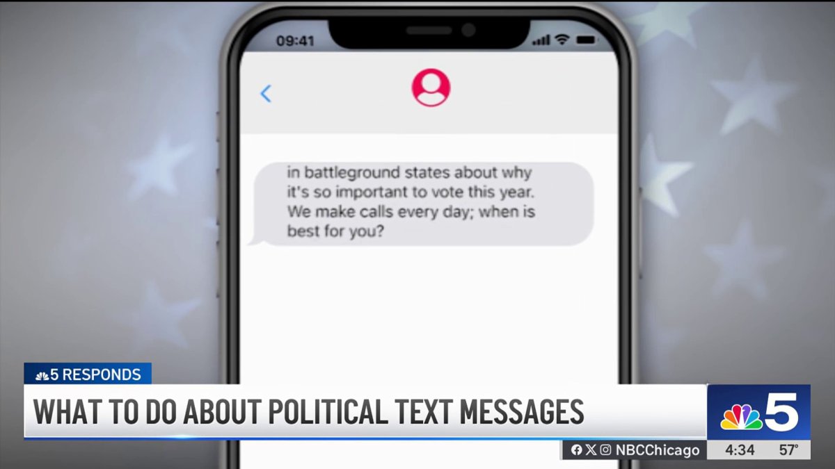 What to do about political text messages as election nears – NBC Chicago