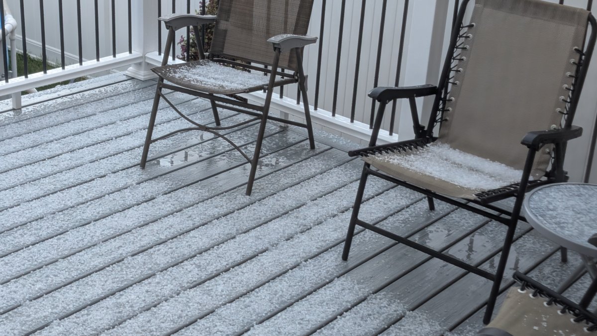 Hail hits Chicago ahead of freeze warning, plummeting temperatures ...