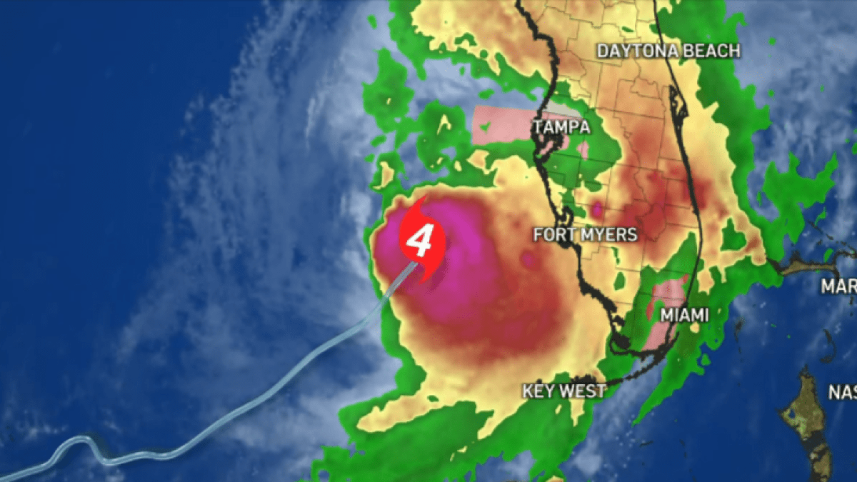 Hurricane Milton tracker live: Track Milton’s path to Florida – NBC Chicago