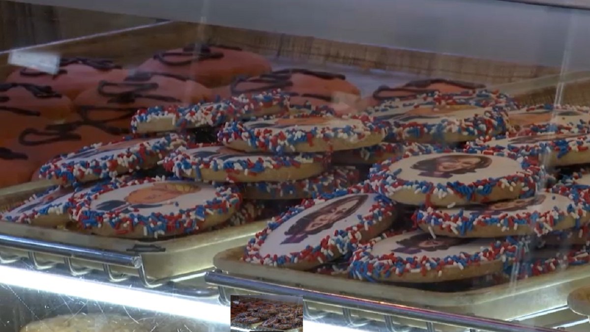 Evanston bakery selling cookies of presidential candidates in election ...