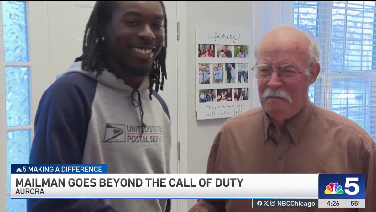 Suburban postal worker hailed for saving stranger’s life – NBC Chicago