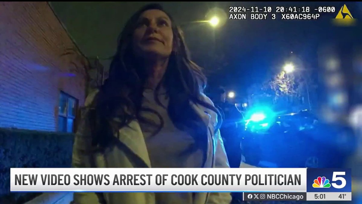Body camera video shows drunk driving arrest of Cook County elected ...