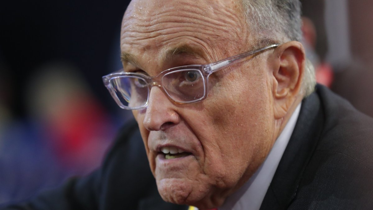 Giuliani in NYC court in election workers case – NBC Chicago