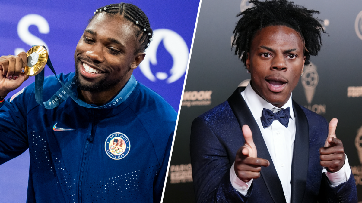 WATCH: Noah Lyles edges streamer IShowSpeed in 50m race – NBC Chicago