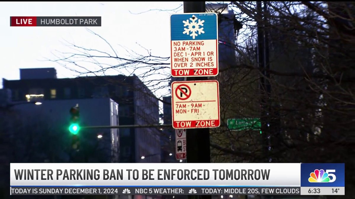 Overnight parking bans begin in Chicago – NBC Chicago