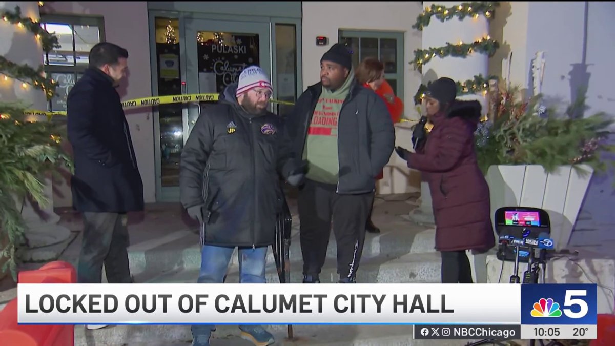 Calumet City aldermen locked out of City Hall amid lawsuit – NBC Chicago