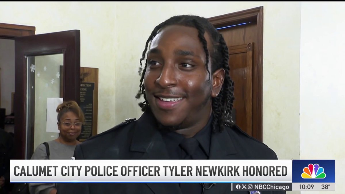 Calumet City officer honored with special surprise – NBC Chicago