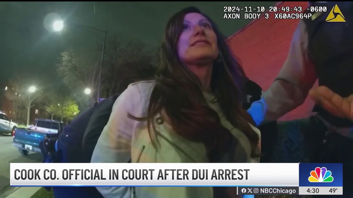Cook County official appears in court following DUI arrest – NBC Chicago