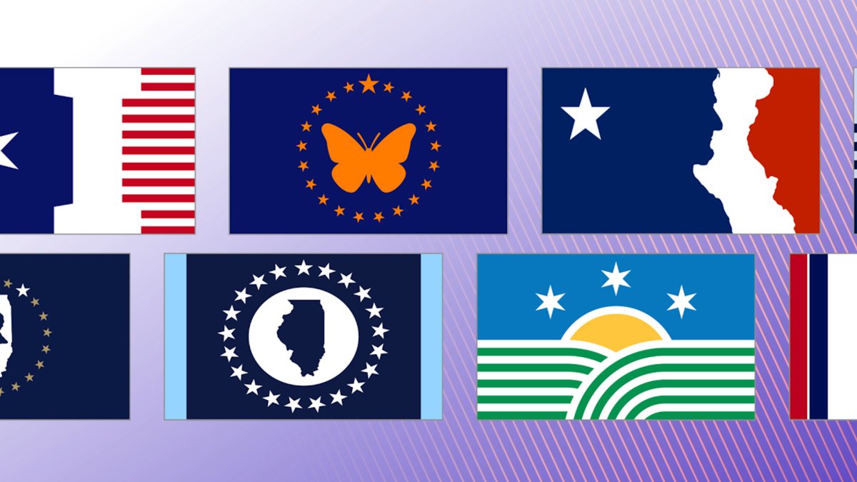 Here are the 10 finalists for new Illinois state flag – NBC Chicago