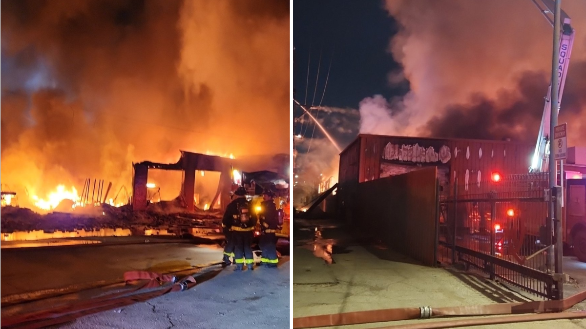 Back of the Yards warehouse engulfed by massive fire – NBC Chicago