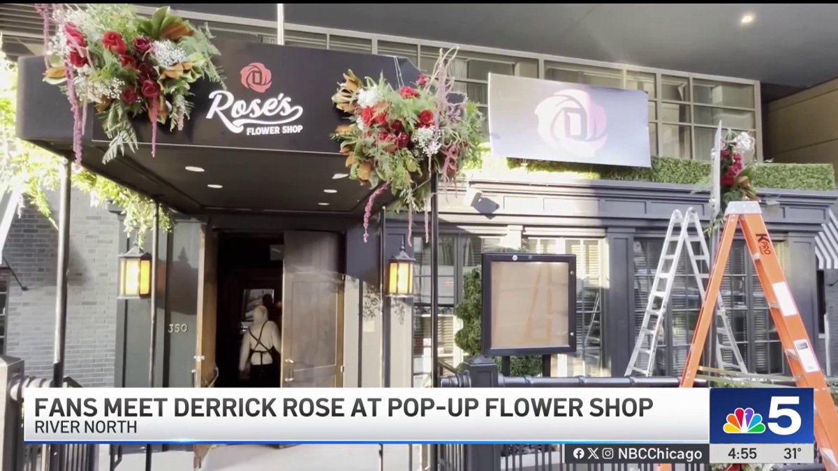 Derrick Rose’s pop-up flower shop an instant hit – NBC Chicago