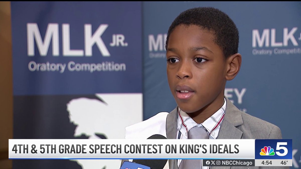 Students compete in oratory competition for MLK Day – NBC Chicago