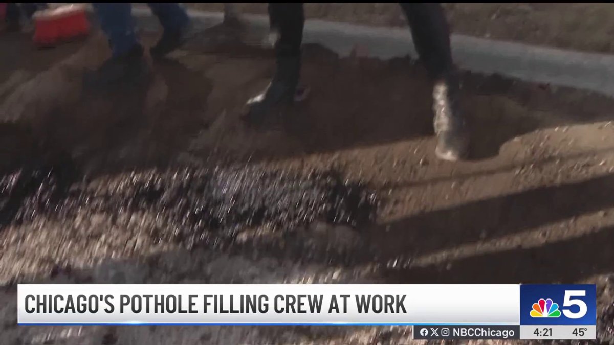 Crews begin repairing potholes on Chicago roads – NBC Chicago