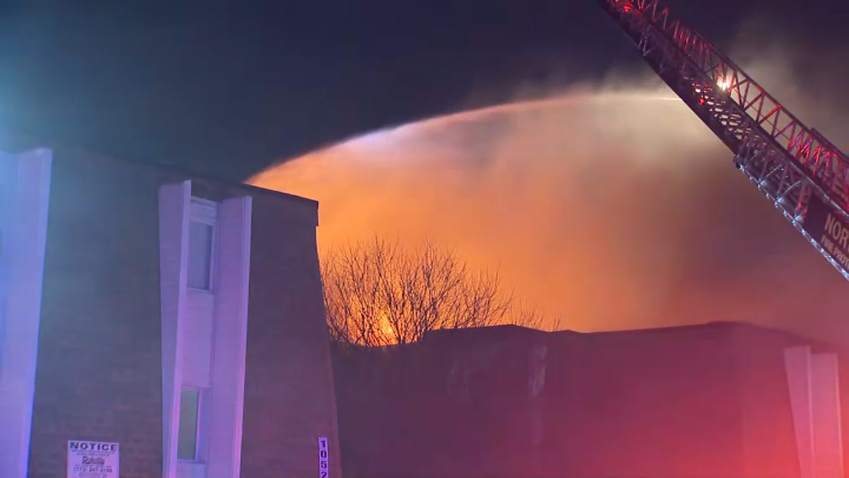 Chicago Ridge apartment fire displaces entire building – NBC Chicago