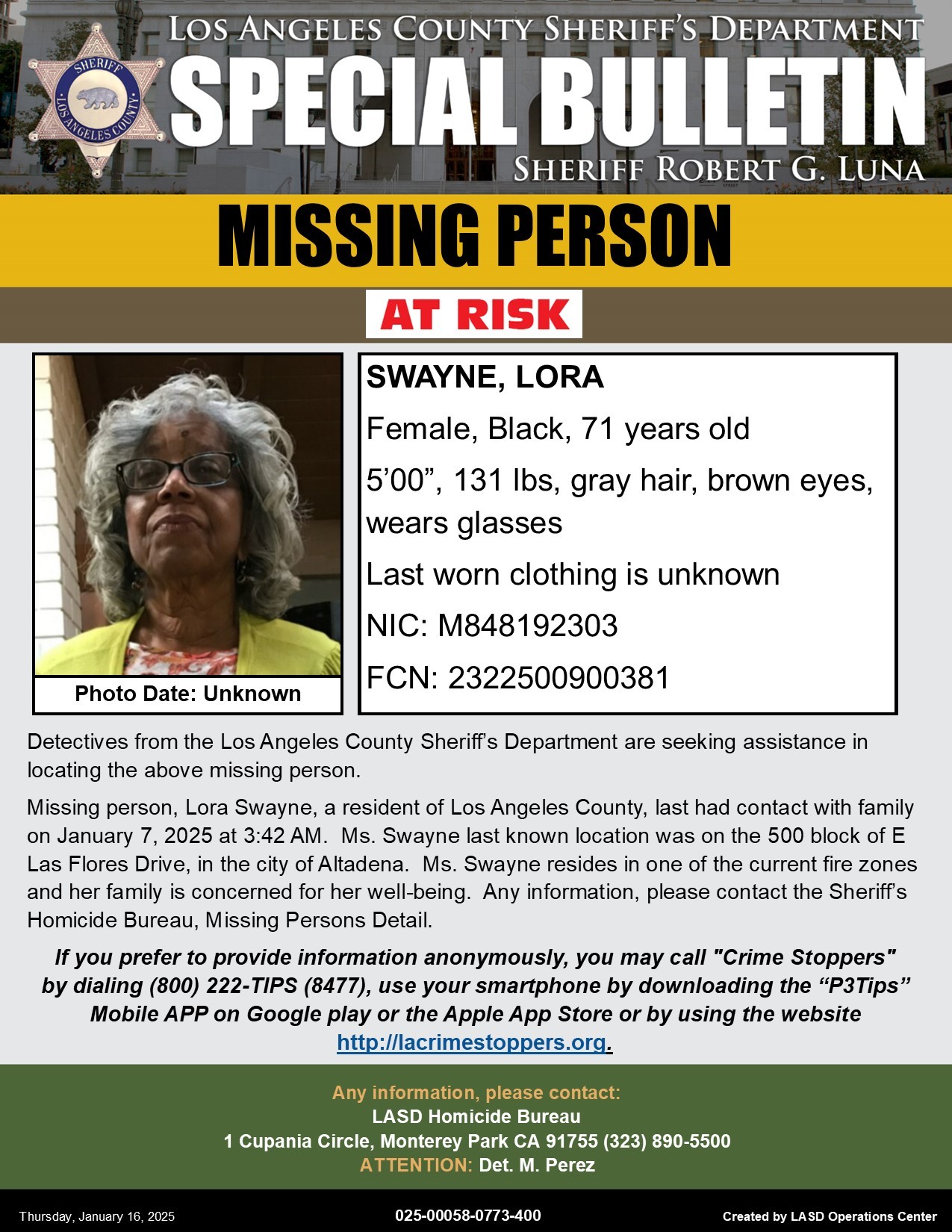 LASD seeking 17 at-risk, missing people in LA County wildfires – NBC ...