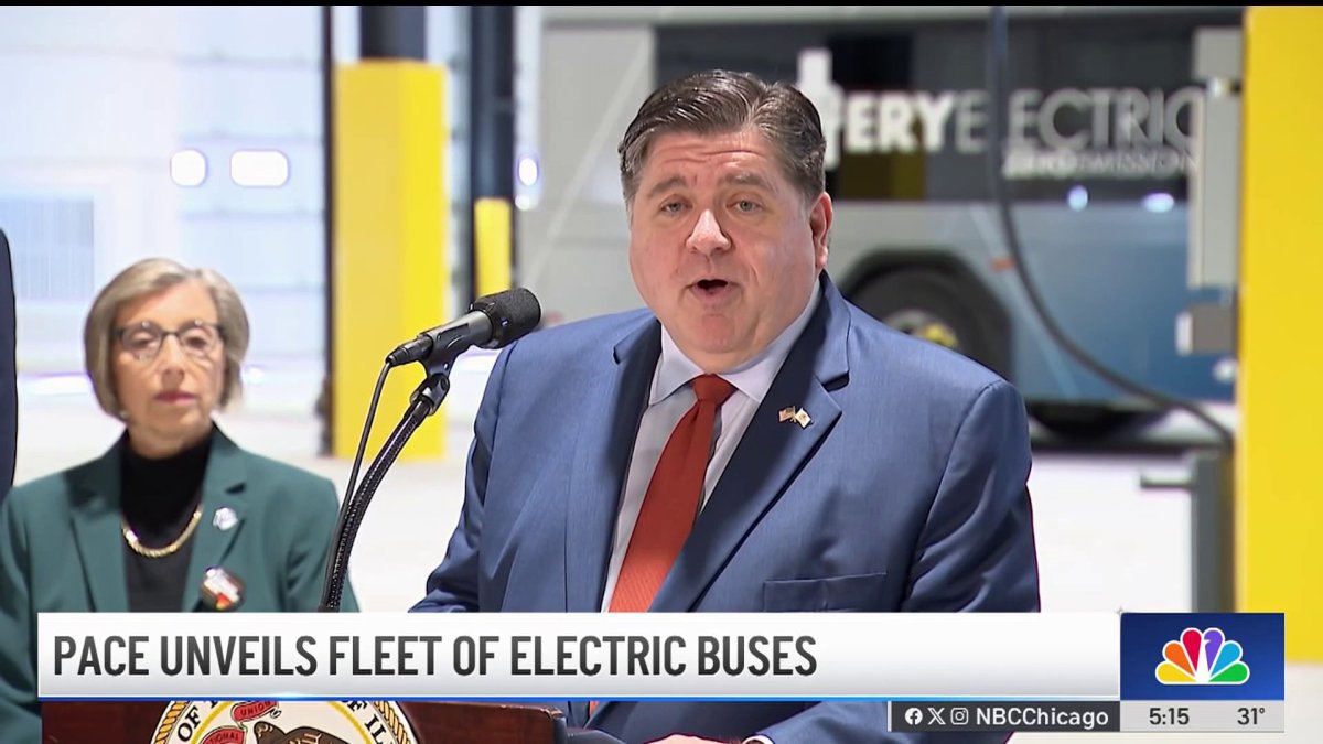 Pace unveils electric bus fleet – NBC Chicago