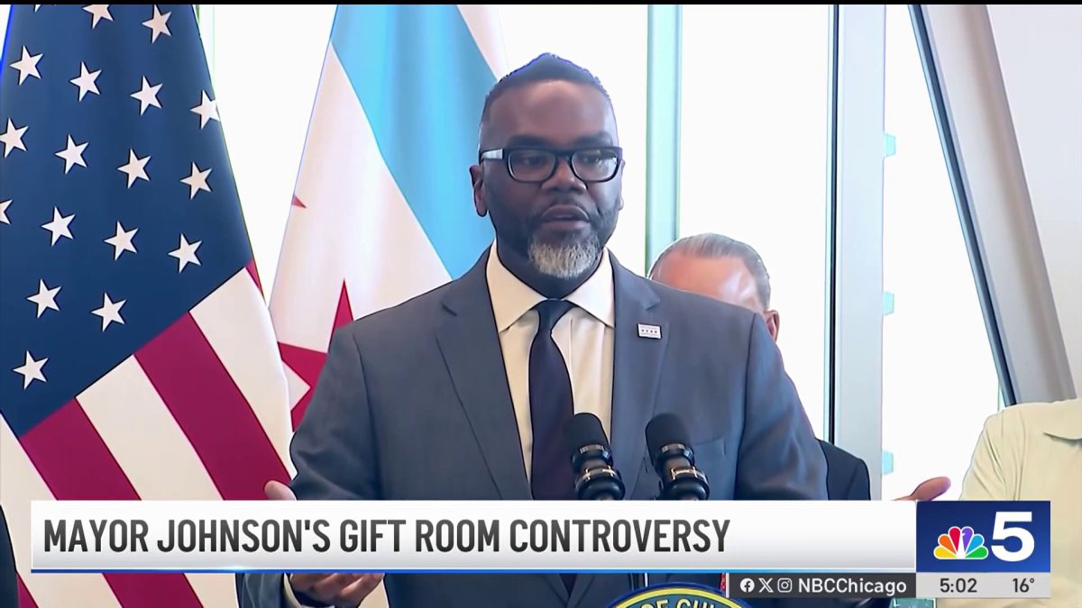 Mayor Johnson unveils gift room video amid criticism – NBC Chicago