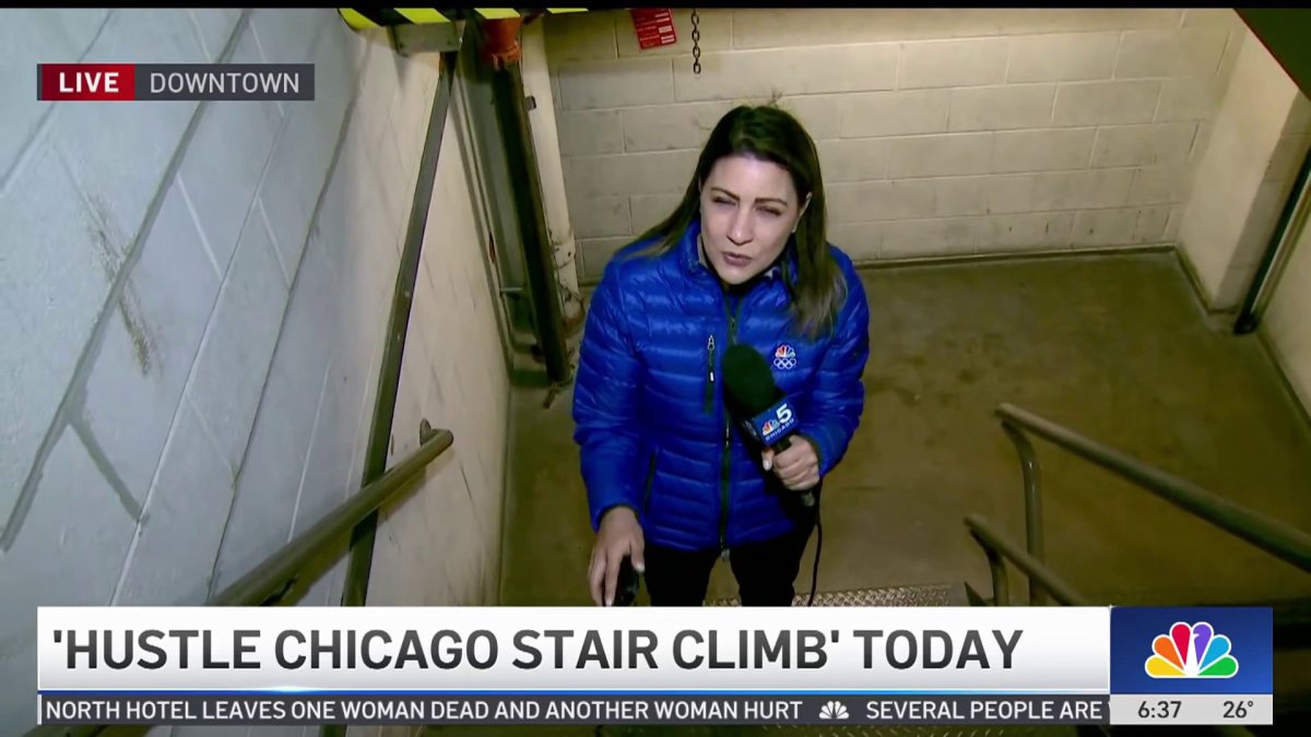 What runners face as they head up stairs of former Hancock Center – NBC ...