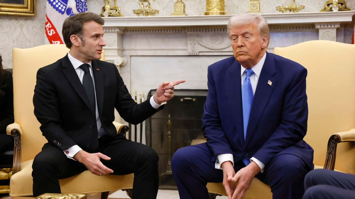 Trump meets with French President Macron at White House – NBC Chicago