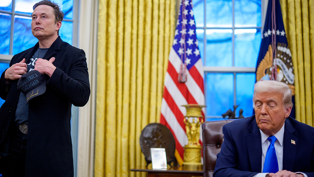 Fake video of Trump kissing Musk’s feet displayed at HUD office in ...