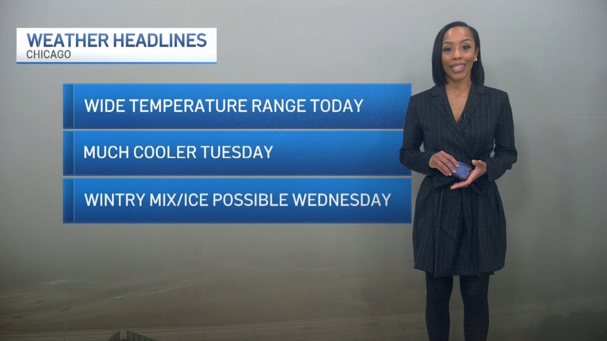 Chicago weather: Temps near 60 for some before freezing rain – NBC Chicago