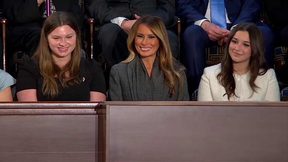 Who is standing next to Melania Trump at the president’s congressional ...