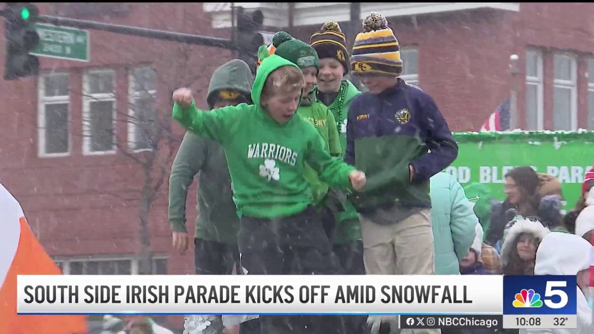 South Side Irish Parade takes place amid snowy backdrop – NBC Chicago