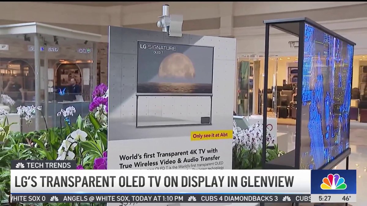 Tech Trends: Mind-blowing transparent TV on display in Glenview – NBC ...