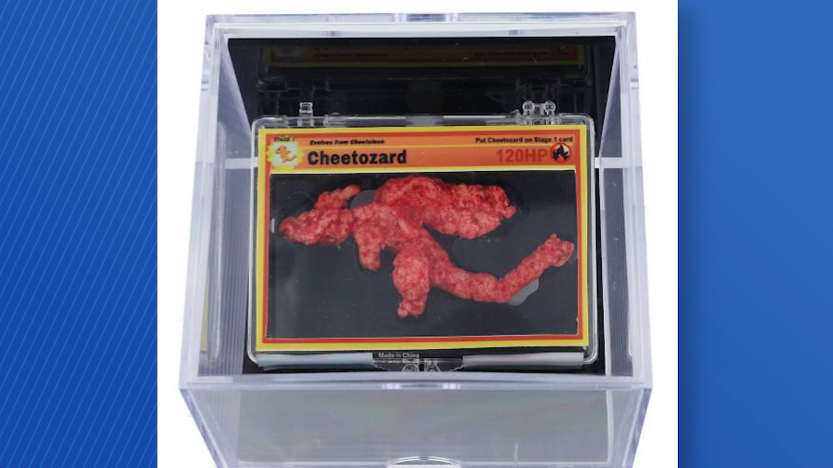 Viral Pokémon-shaped Cheeto sells at auction for nearly $88K – NBC Chicago