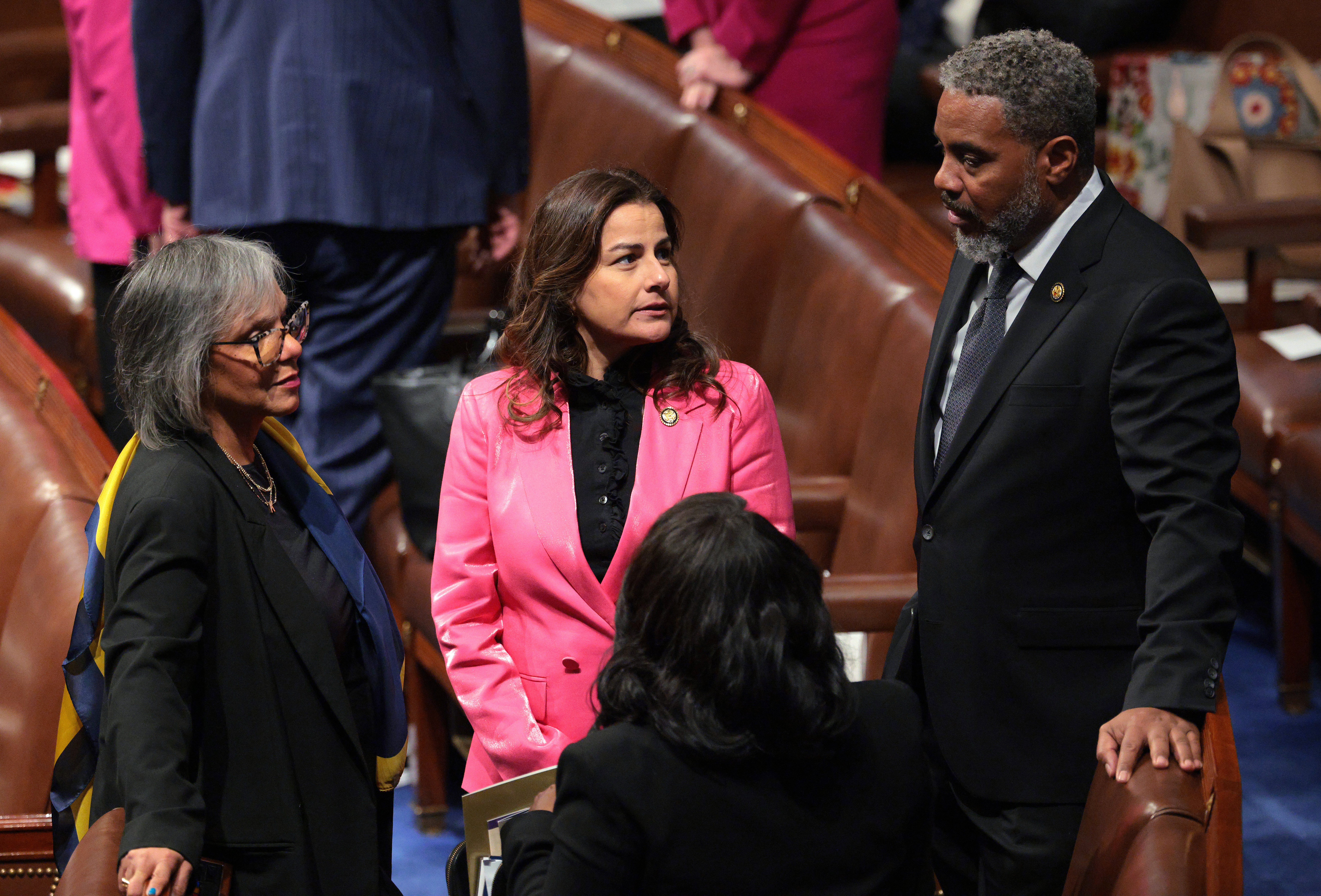 PHOTOS: See which Democratic attendees wore pink to President Trump’s ...