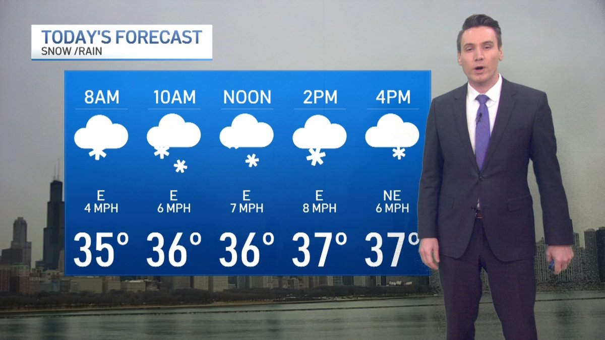 Chicago weather forecast: Snow before spring-like temps – NBC Chicago