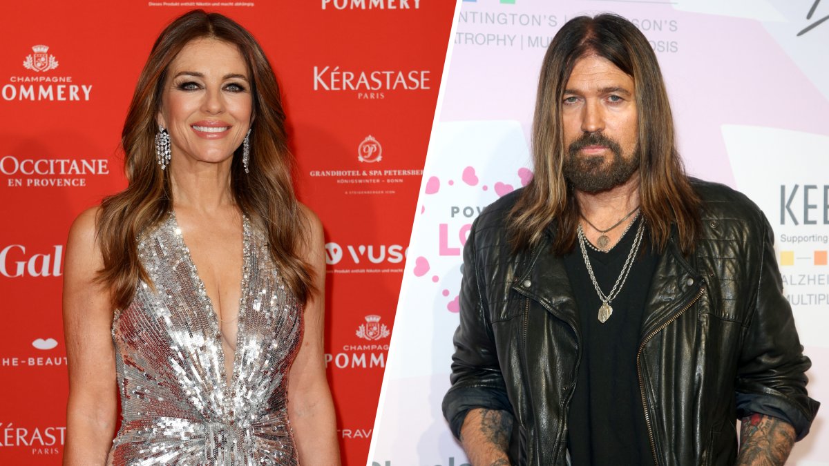 Elizabeth Hurley, Billy Ray Cyrus debut romance in Easter photo – NBC ...