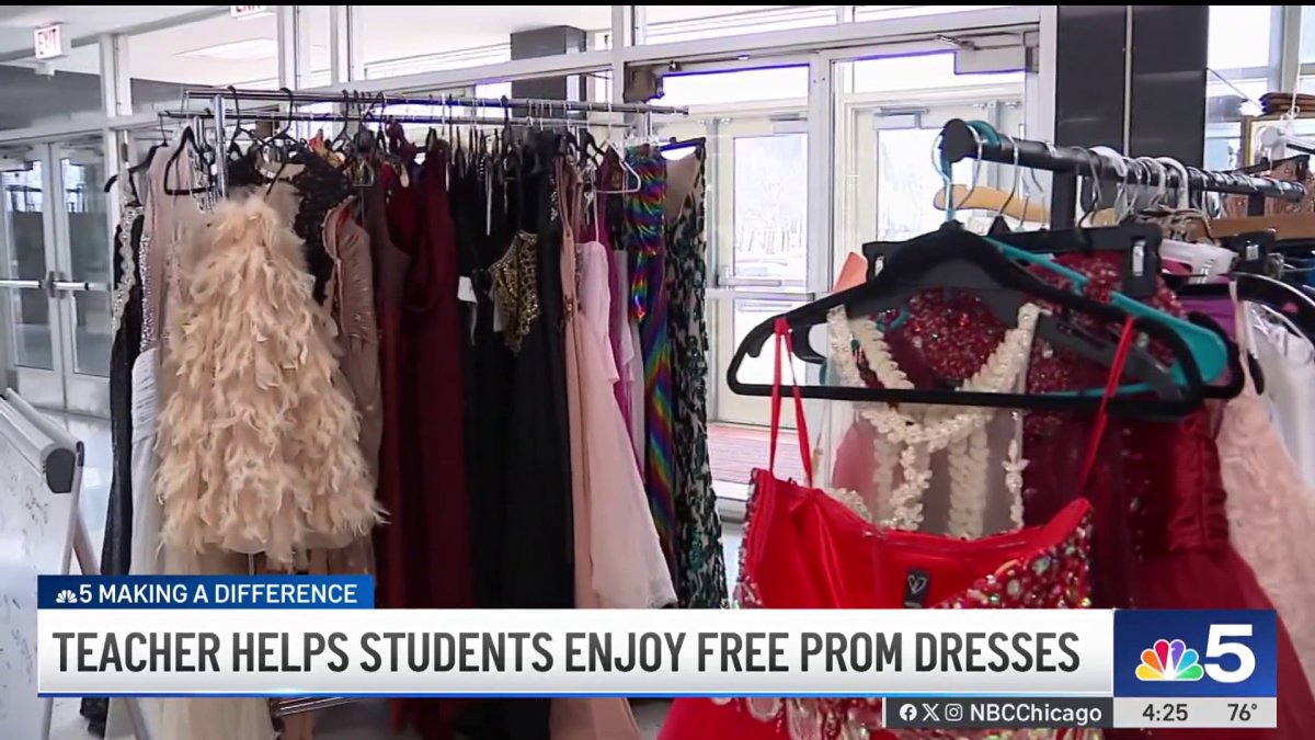 Dunbar Academy teacher helps students with prom dresses – NBC Chicago