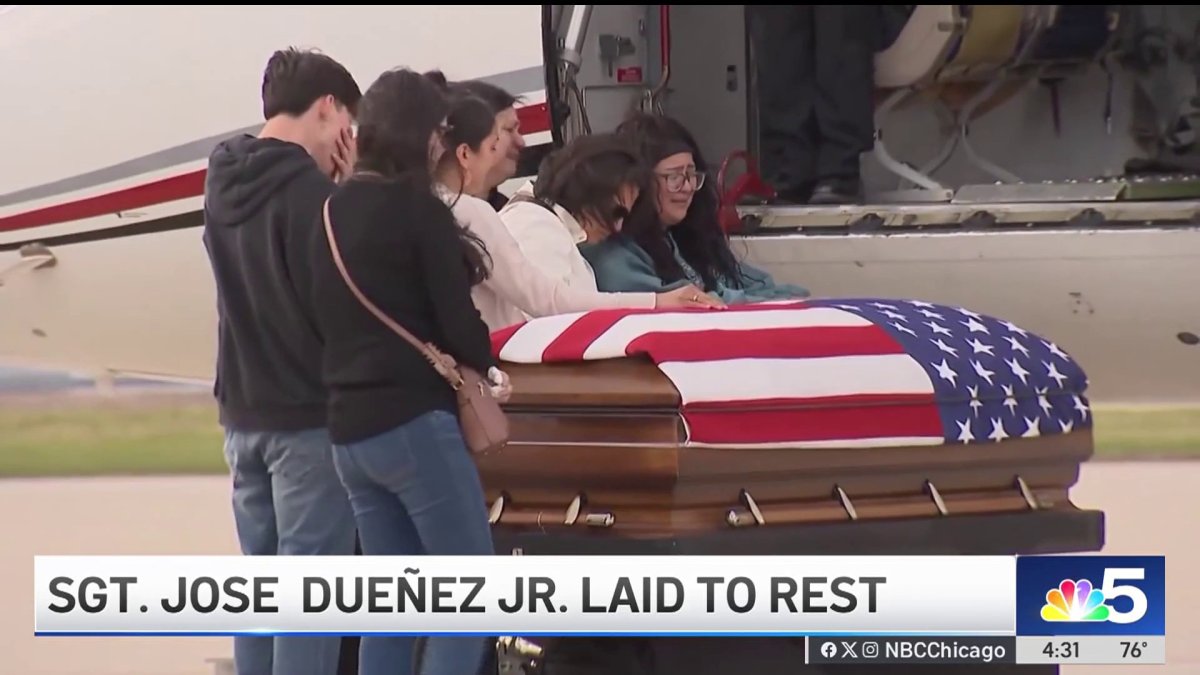 Joliet native Jose Duenez Jr. laid to rest after fatal training – NBC ...