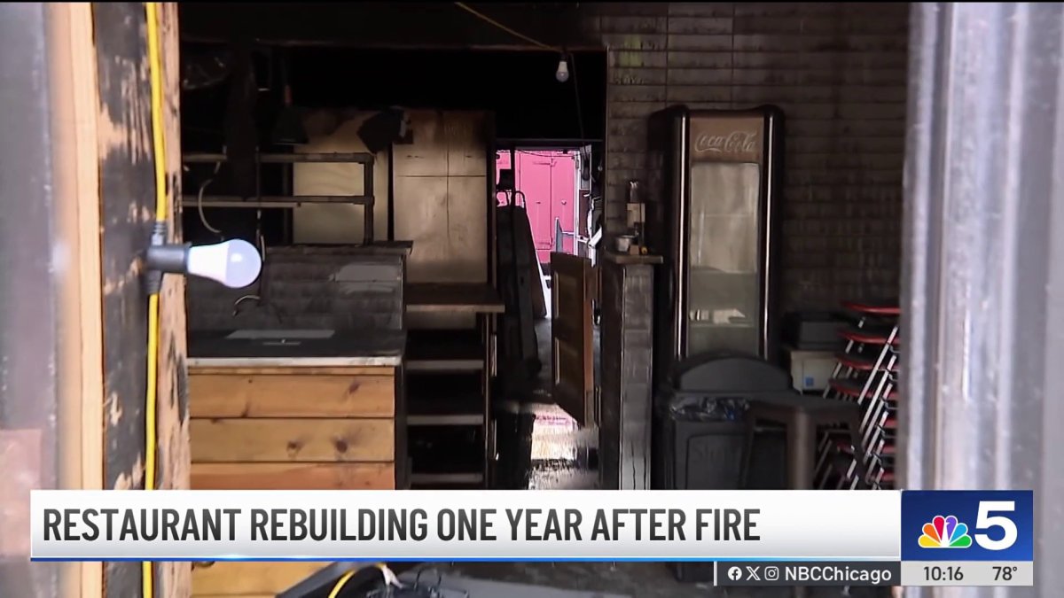 Chicago restaurant rebuilding a year after devastating fire – NBC Chicago