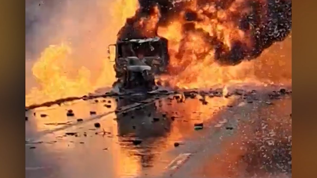 Video shows semi-truck explosion, fire closes Interstate 65 in NW ...