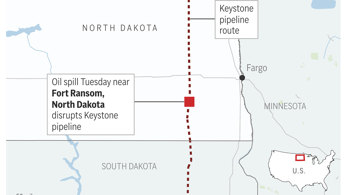 Keystone pipeline shutdown could mean higher gas prices – NBC Chicago