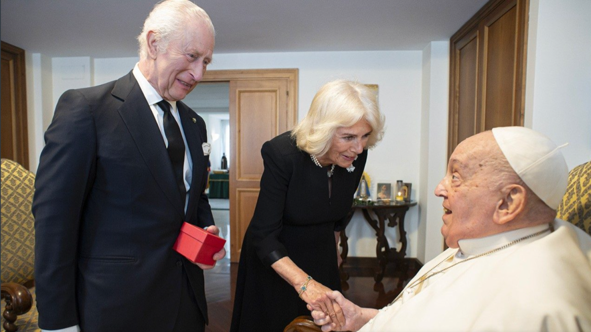 Pope Francis meets privately with King Charles and Queen Camilla – NBC ...