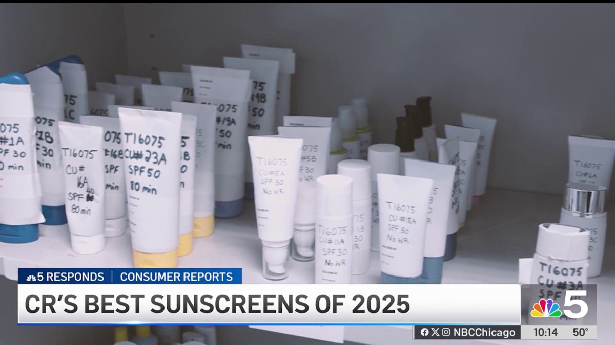 Consumer Reports lists top sunscreens ahead of summer 2025 – NBC Chicago