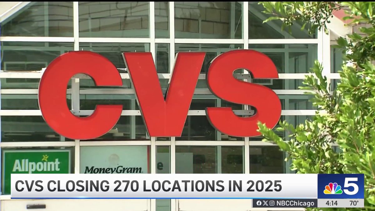 CVS to close 270 stores in 2025 – NBC Chicago