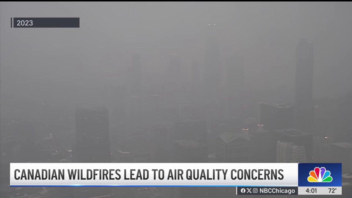 Canadian wildfire lead to air quality concerns – NBC Chicago